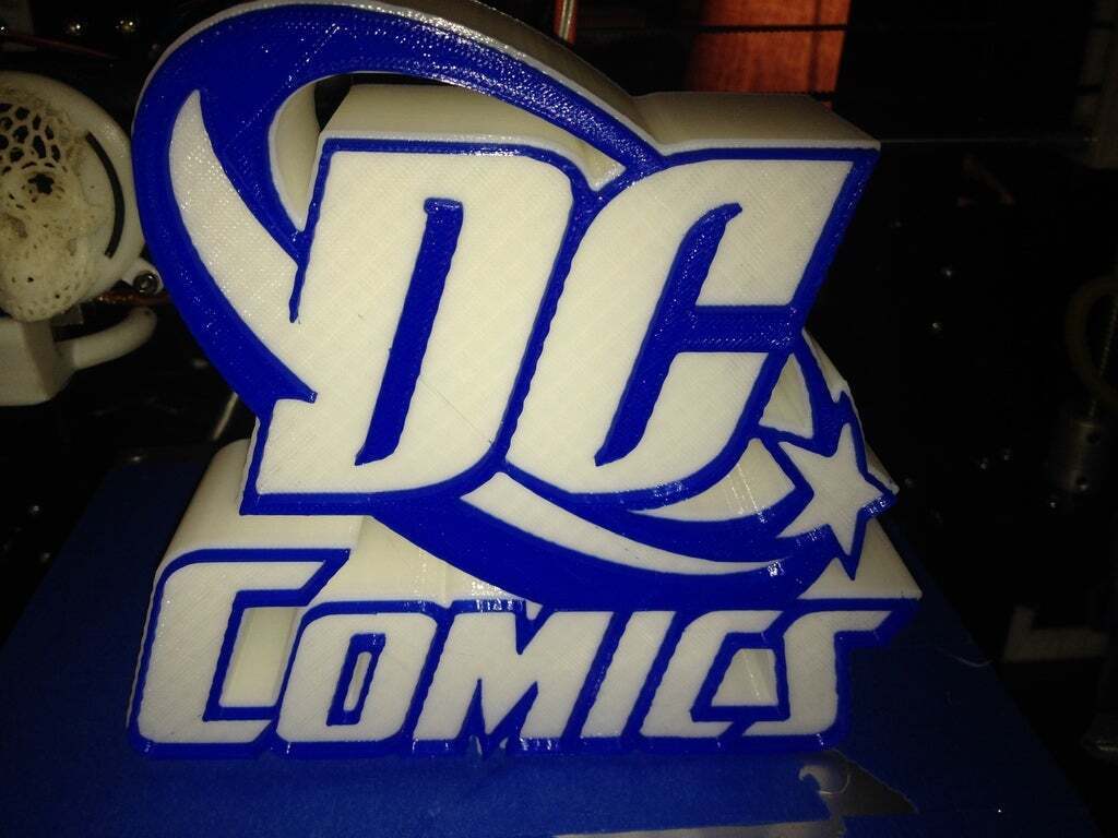 👾 DC comics Logo・Free STL File for ・Cults